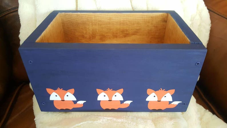 Woodland Animals Woodland Themed Nursery Fox Wooden Box - Etsy