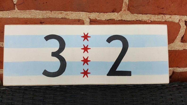 Area code 312 Chicago sign Handpainted City art Chicago | Etsy