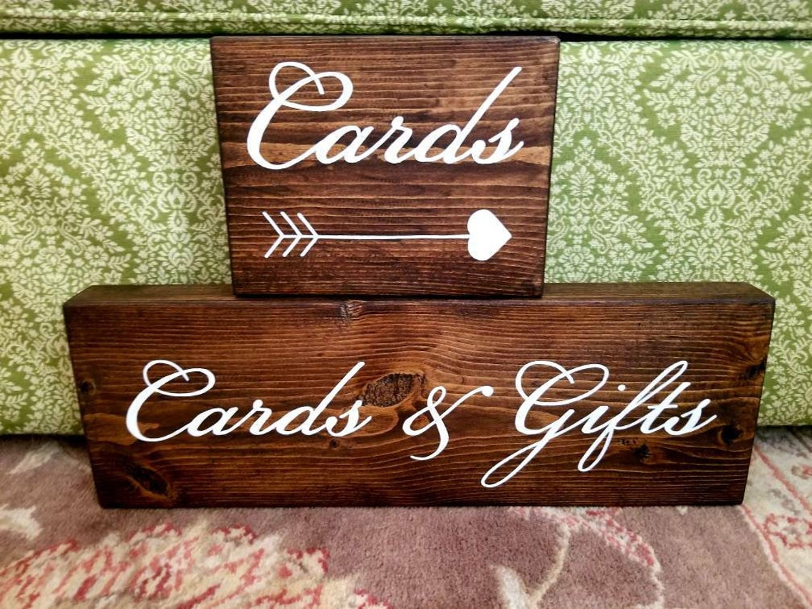 Custom Wedding Card Sign Cards Table Sign Cards & Gifts - Etsy