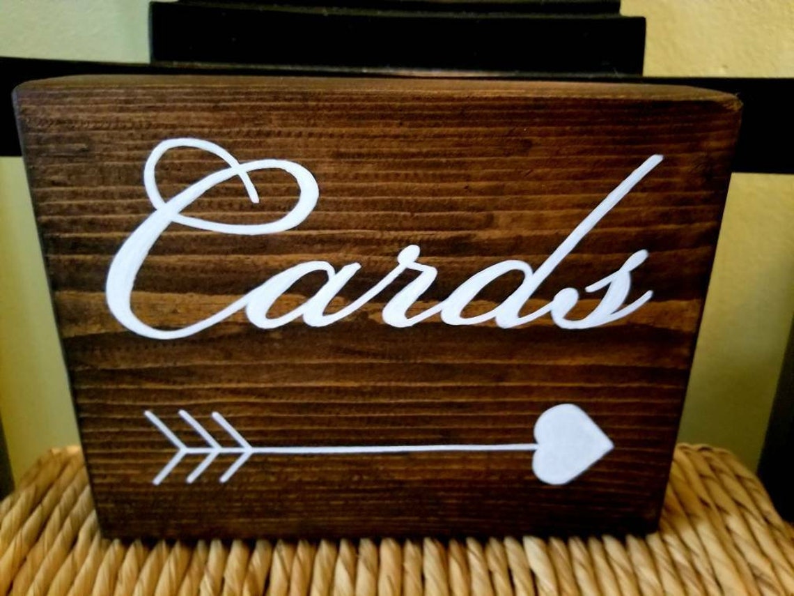 Custom Wedding Card Sign Cards Table Sign Cards & Gifts - Etsy