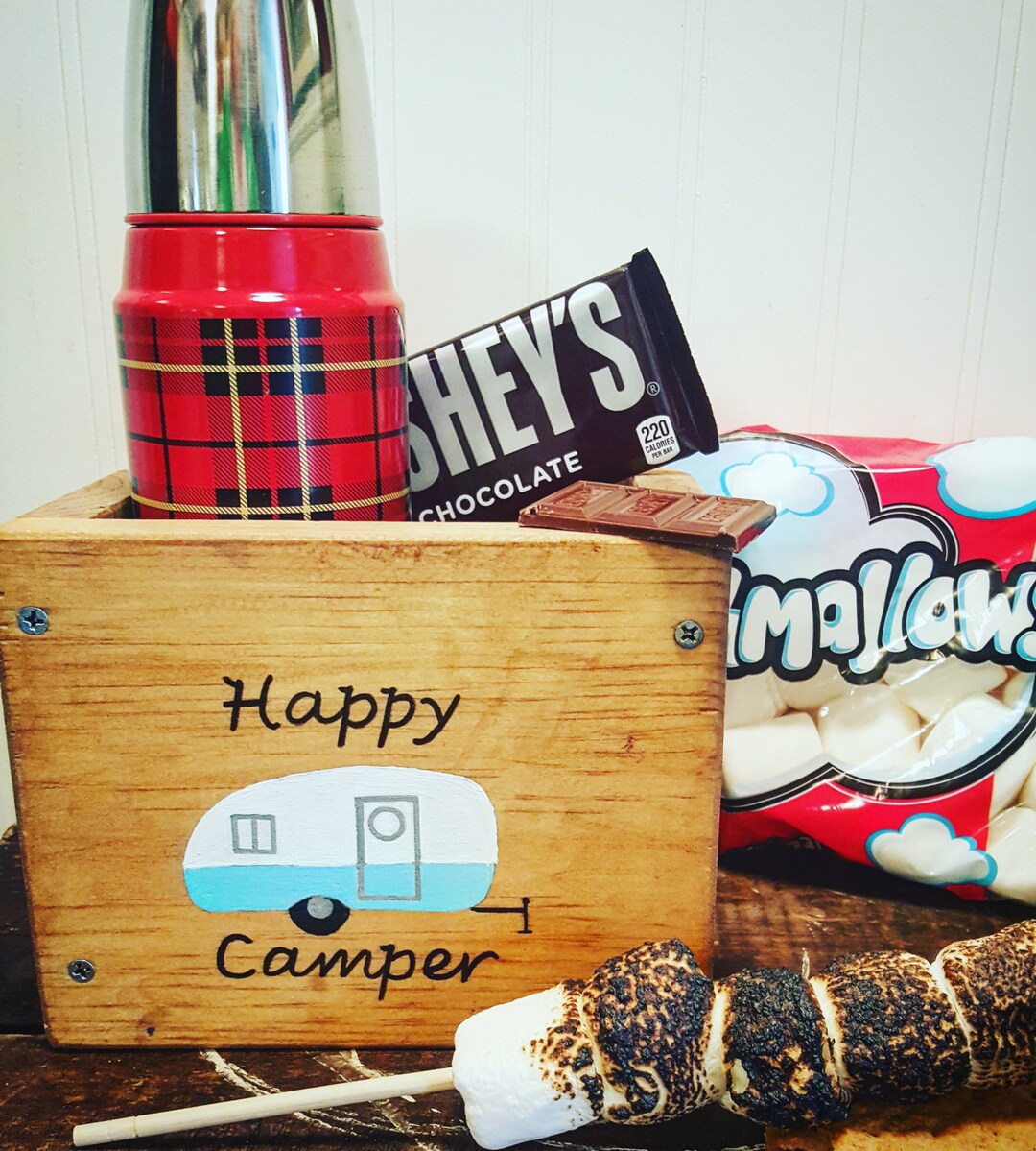 Happy Camper Wooden Box, RV Living Decor, Camping, Lake House Decor ...