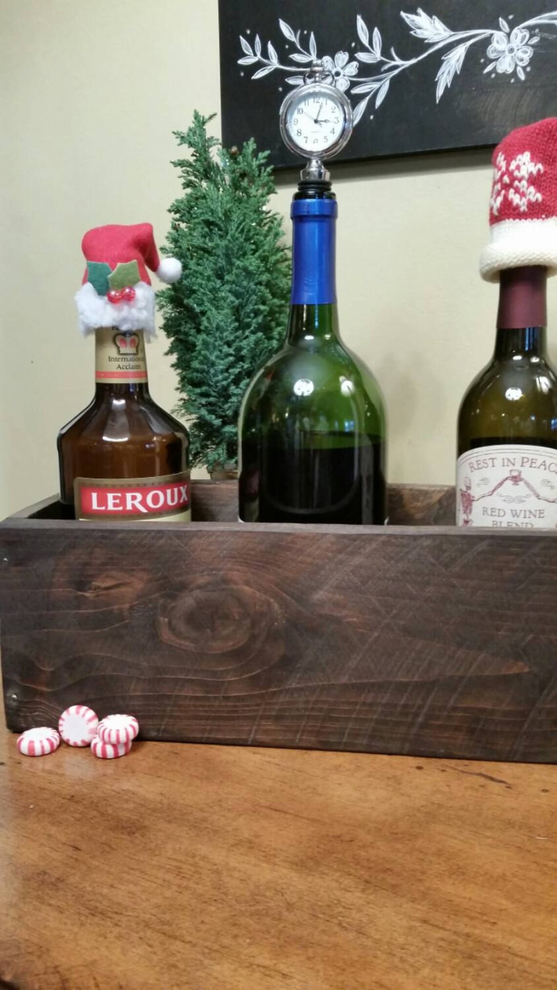 Rustic Wooden Box Repurposed Wood and Handmade Box Hostess - Etsy