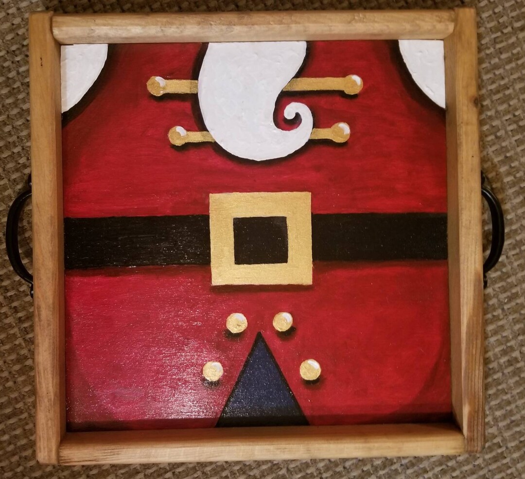 Christmas Serving Tray, Nutcracker Wooden Tray, Rustic Decor, Christmas ...