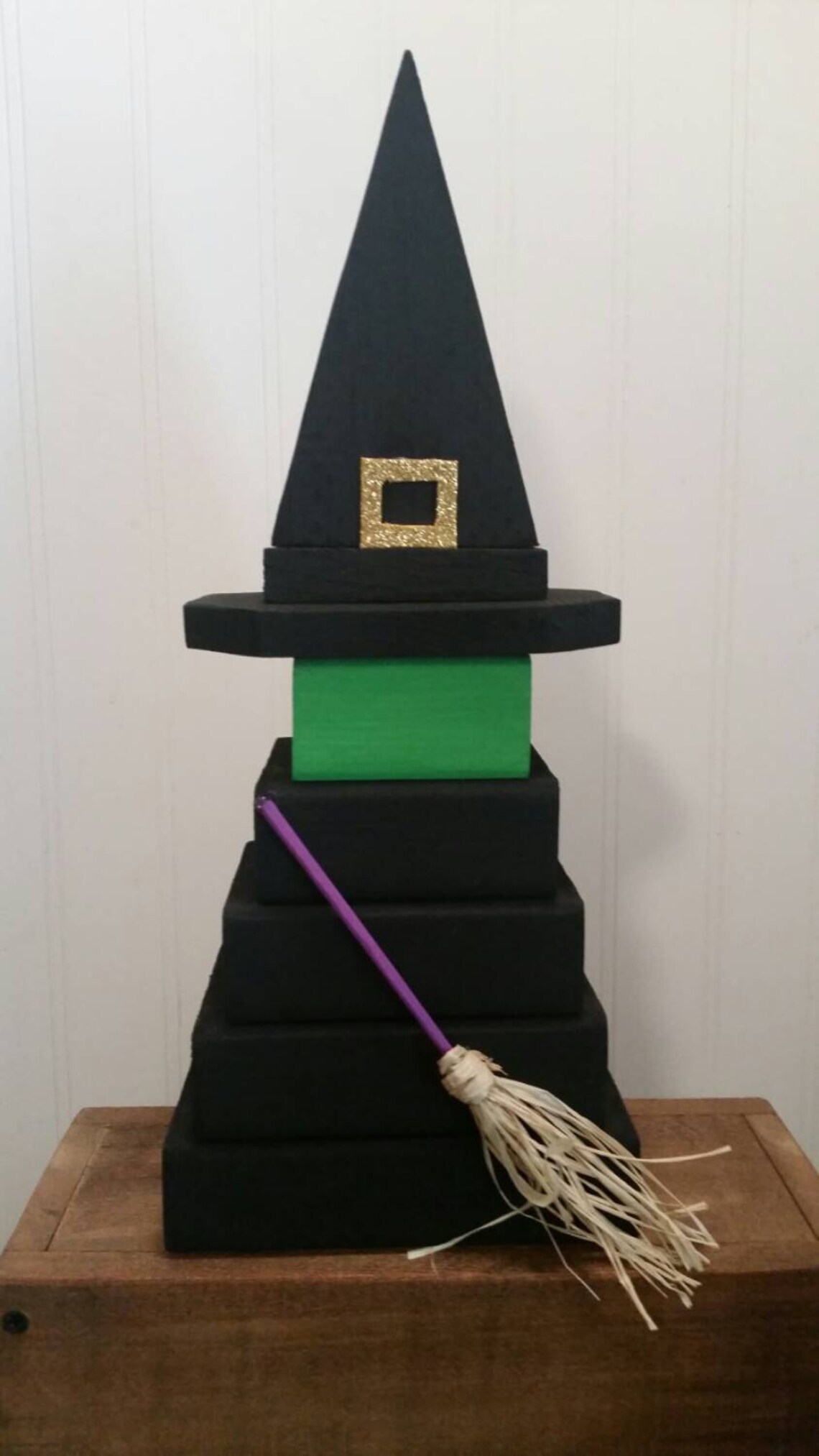 Wicked Wooden Halloween Witch Home Decor Repurposed Wooden - Etsy