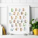 Printable Animal Alphabet Cards Set, Instant Download ABC Flashcards ...