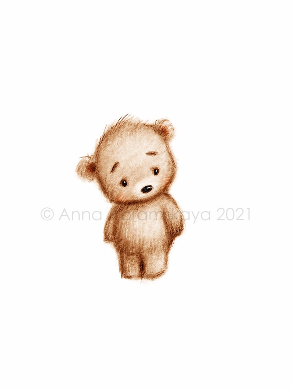 Sad Teddy Bear Sketch