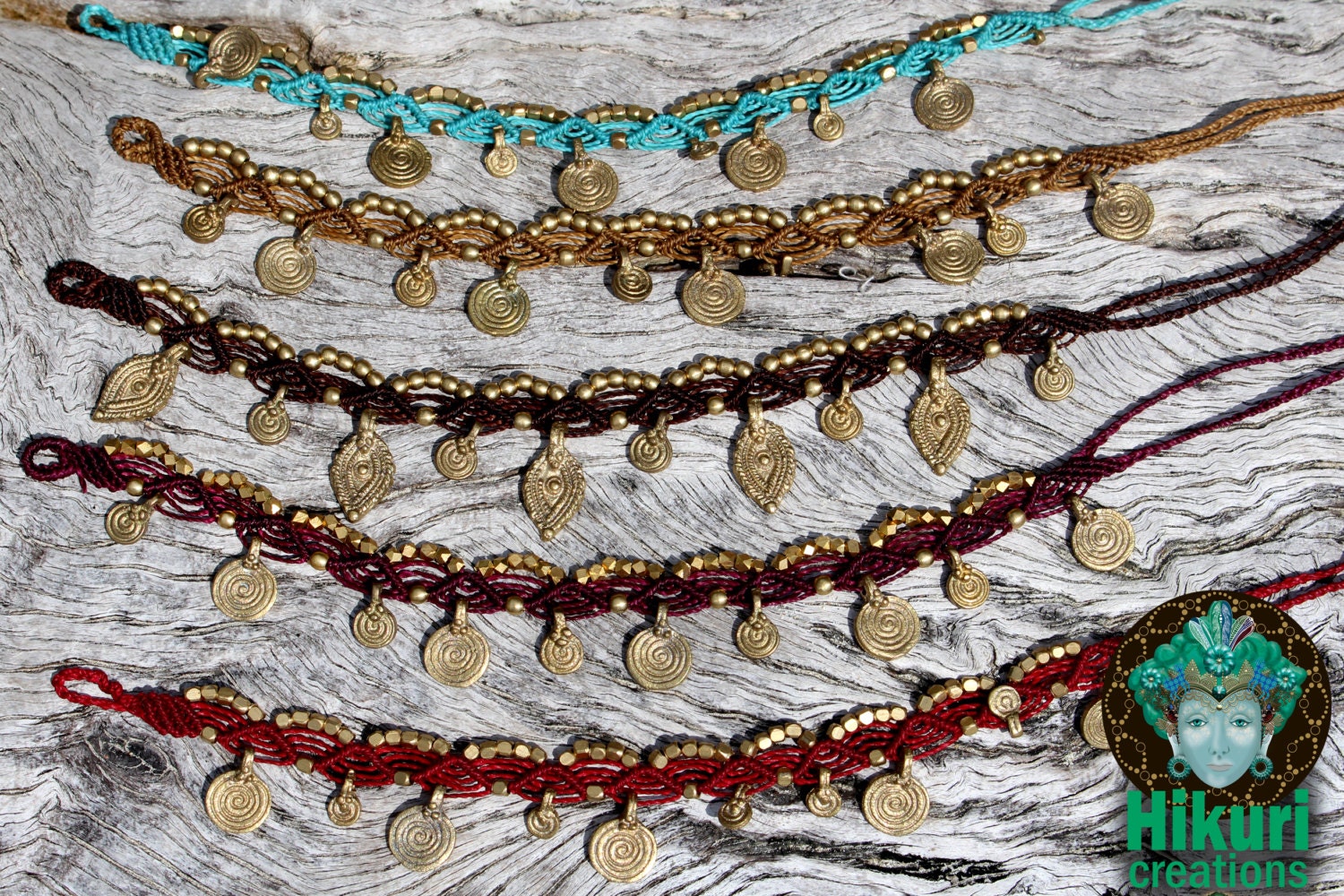 MACRAME ANKLE BRACELET macrame anklet bohemian jewelry | Etsy