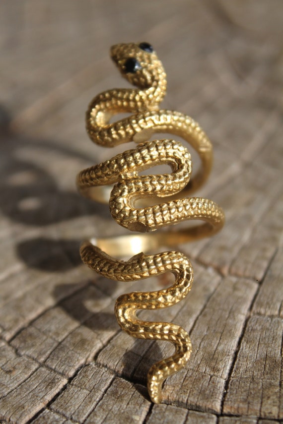 Brass snake ring store