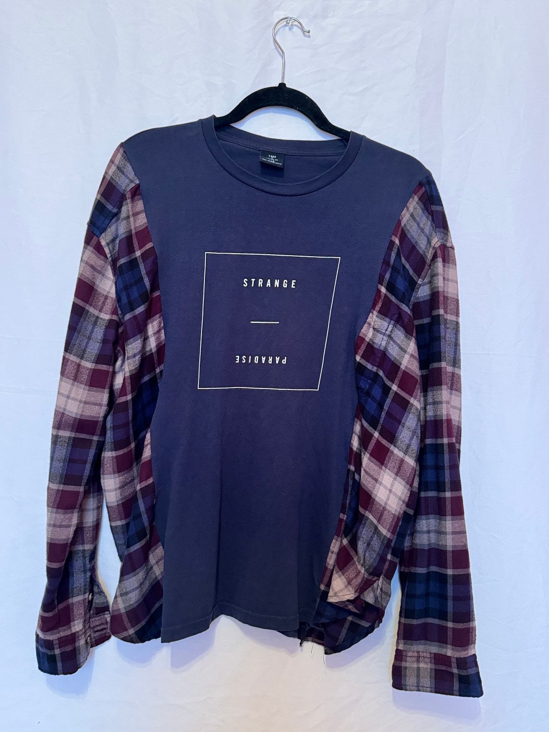 Upcycled Flannel Shirt - One of a Kind - Strange Paradise - Etsy