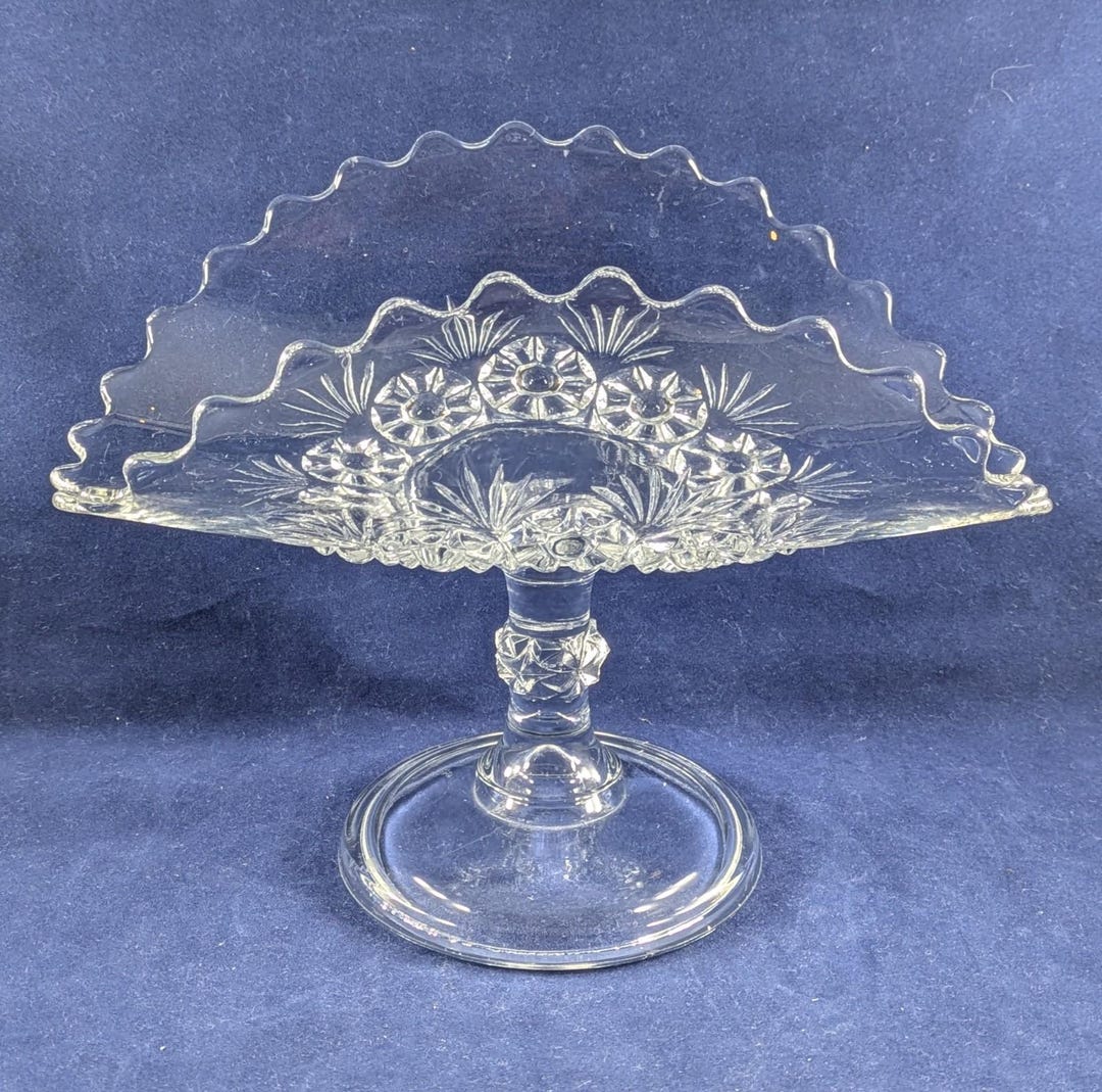 C. 1895 Bryce Higbee EAPG Rosette and Palms A.k.a Charm Pedestal Banana ...