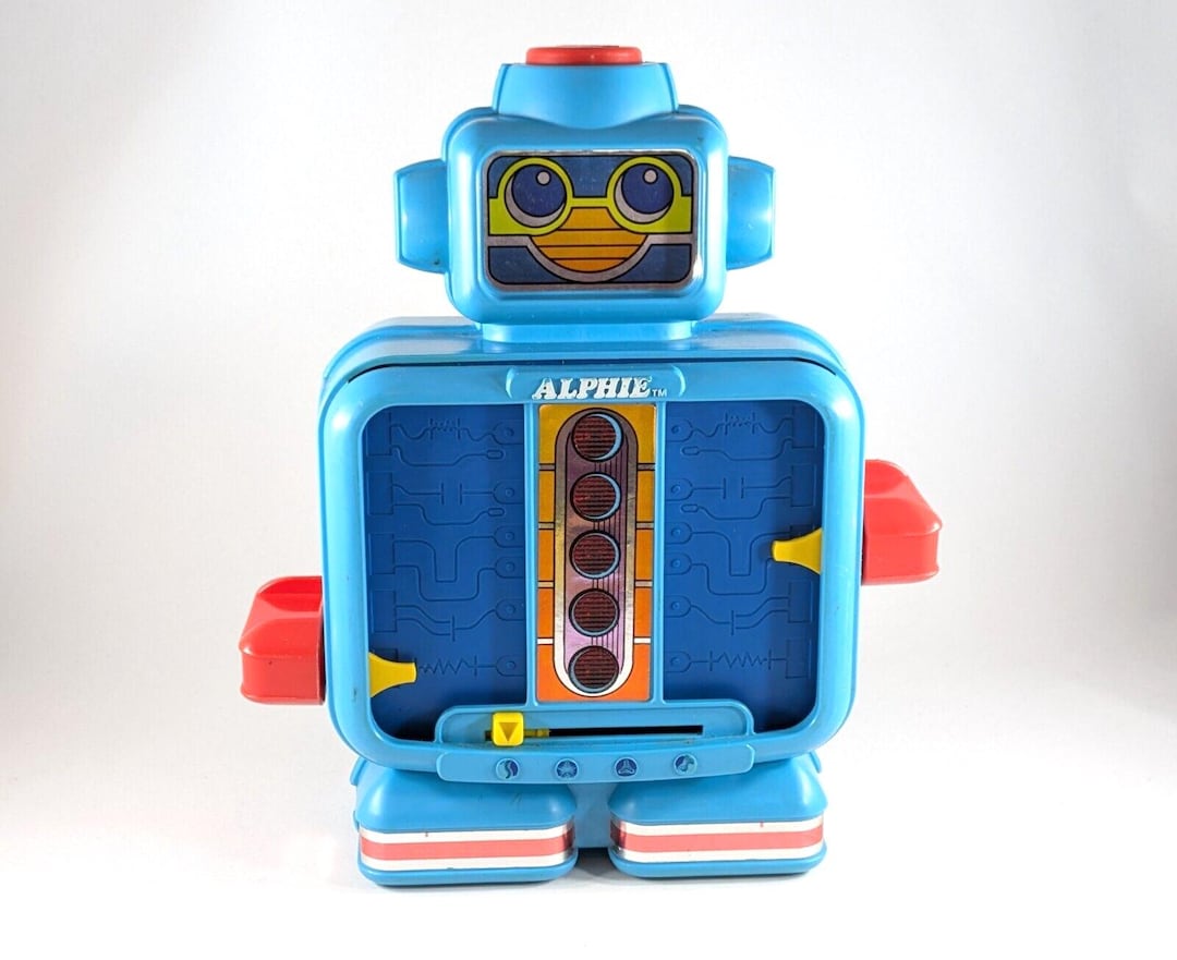 1978 Playskool Alphie the Electronic Robot Accessories & Original Box ...