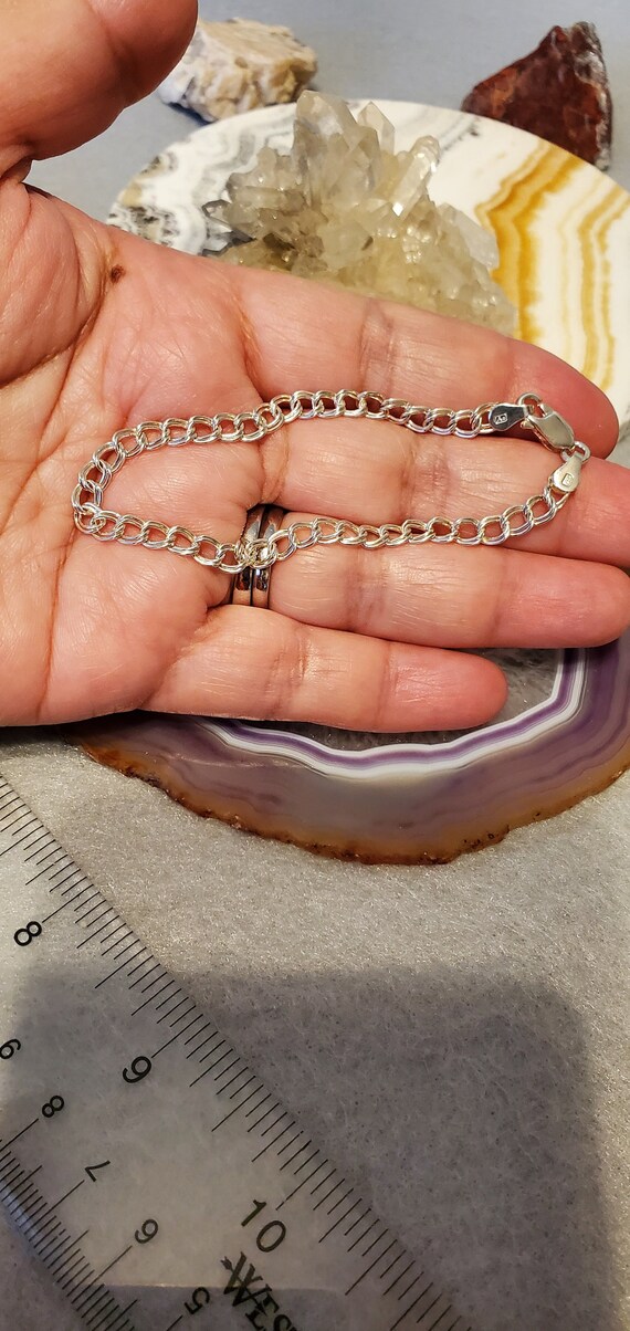 Sterling silver curb chain - Gem Sterling silver curb chain - Gem