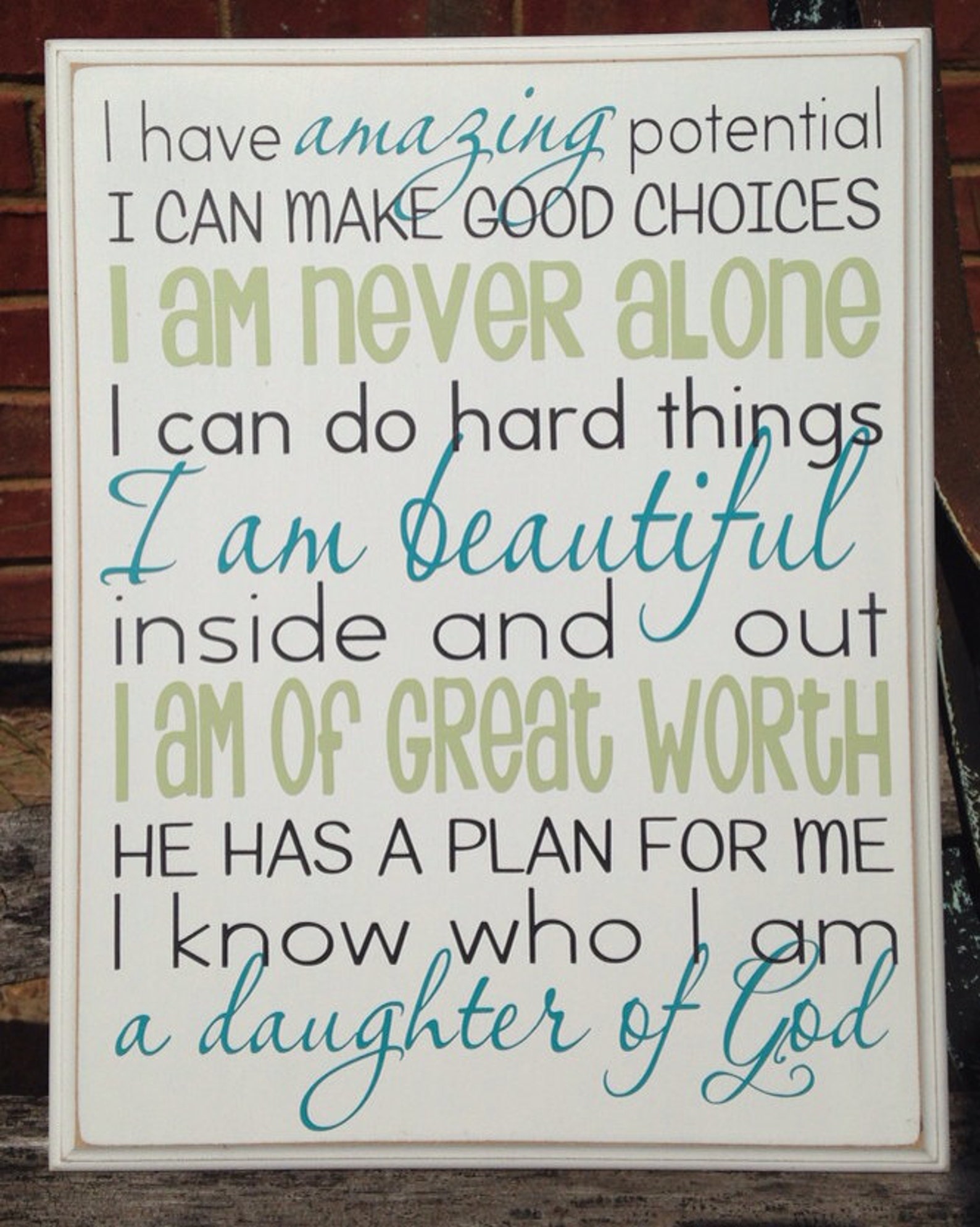 I have amazing potential I can make good choices beautiful | Etsy