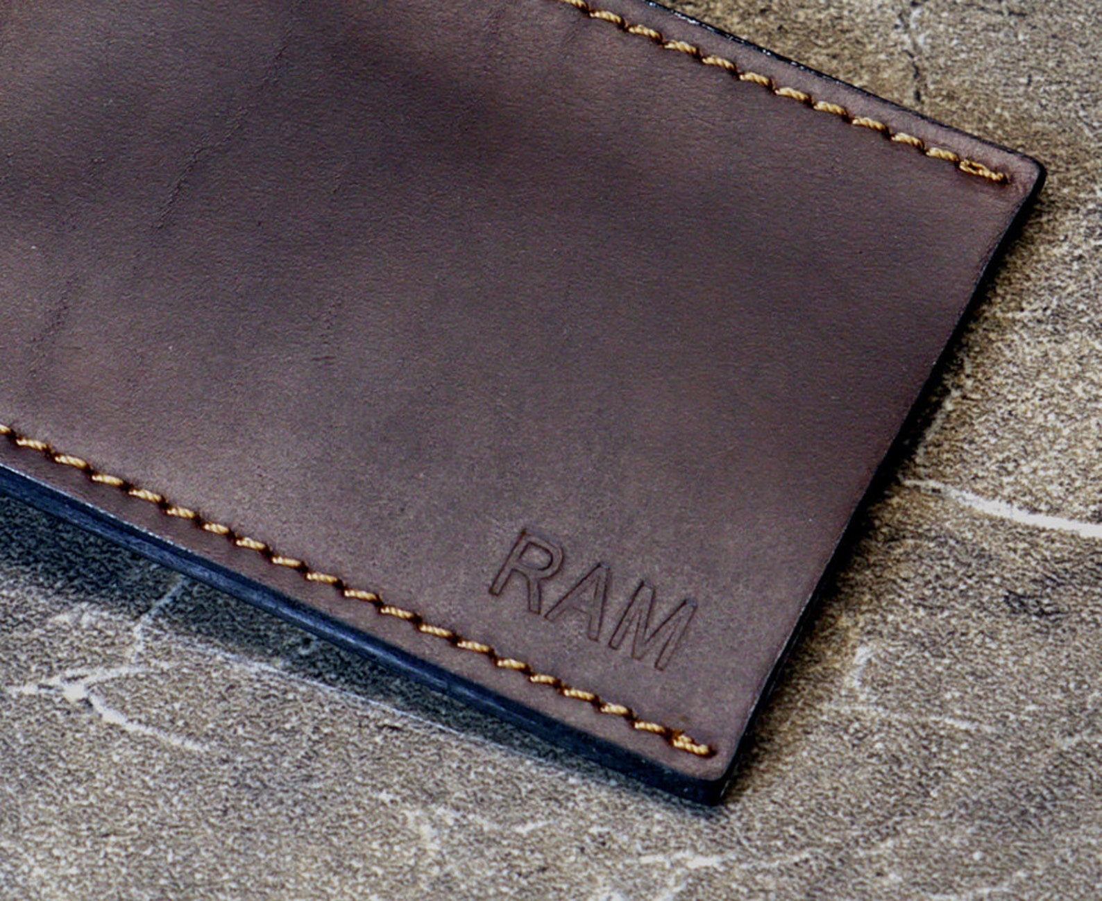 Leather Monogramming Option - Etsy