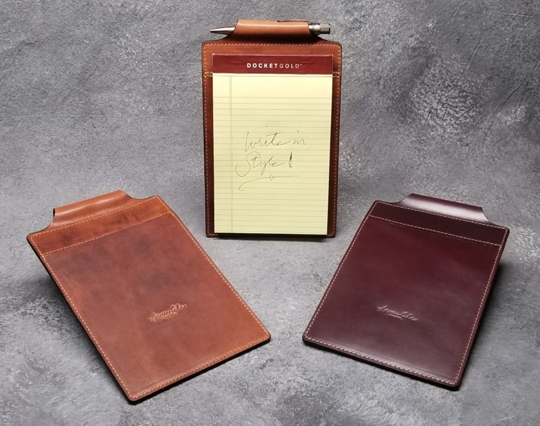 Calibre 5 X 8 Notepad Holder With Integrated Pen Loop - Horween English ...