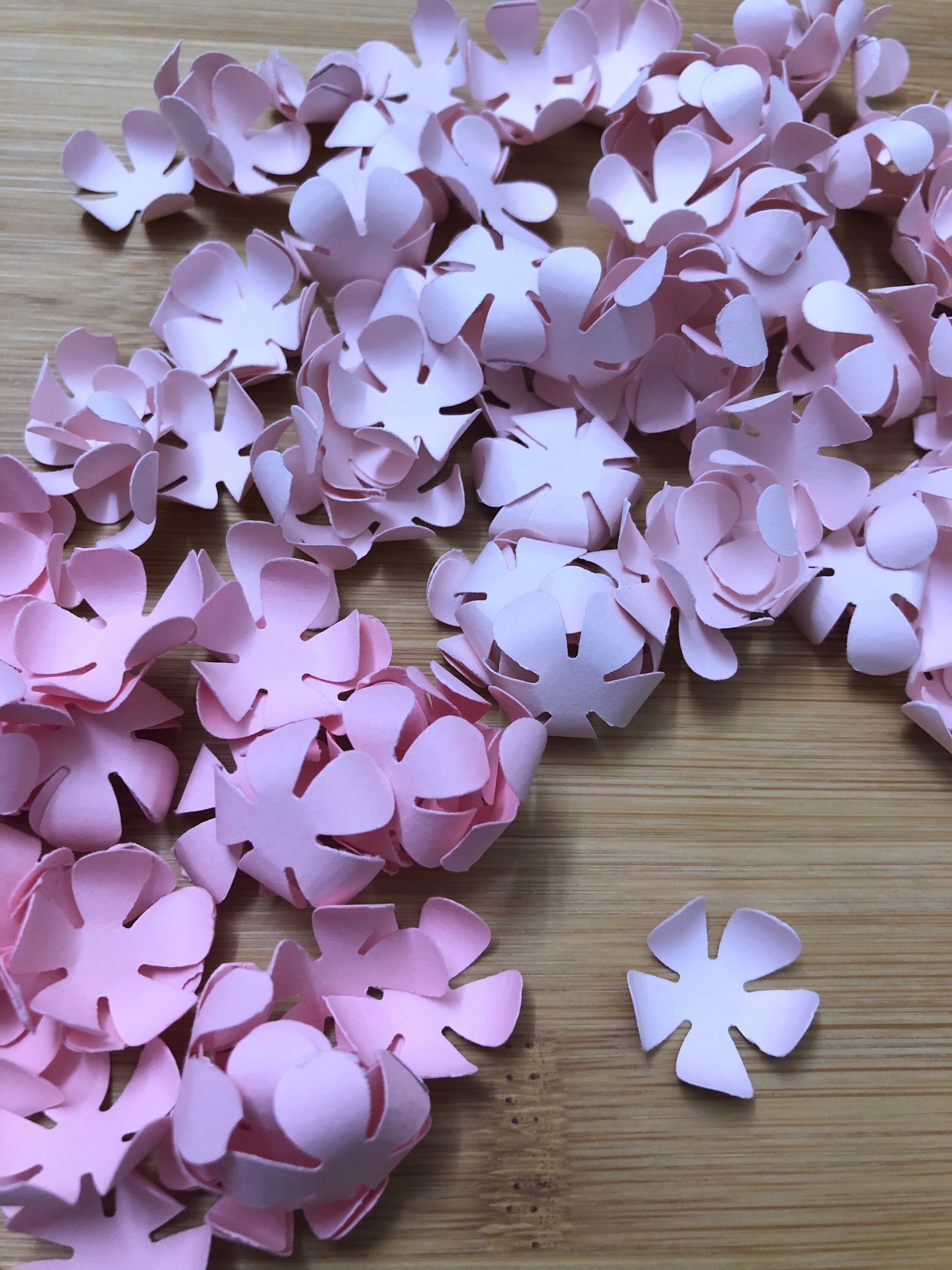 5 Pink Shade Paper Flowers - Etsy