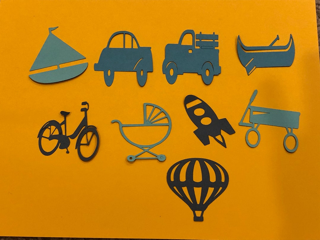 Forms of Transportation Paper Die Cutout Shapes - Etsy
