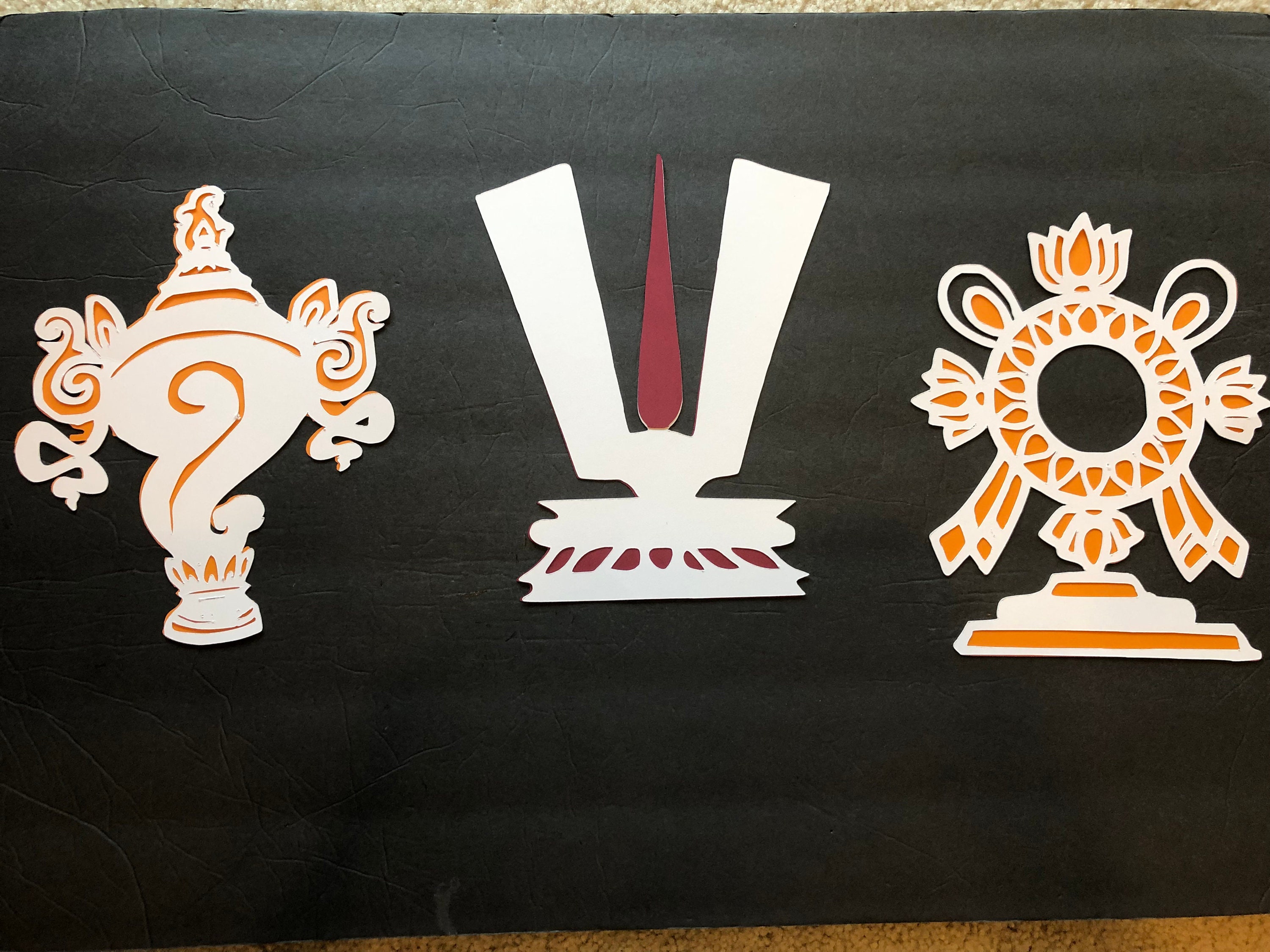 Shanka Chakra Namamu Cardstock Paper Cutouts - Etsy