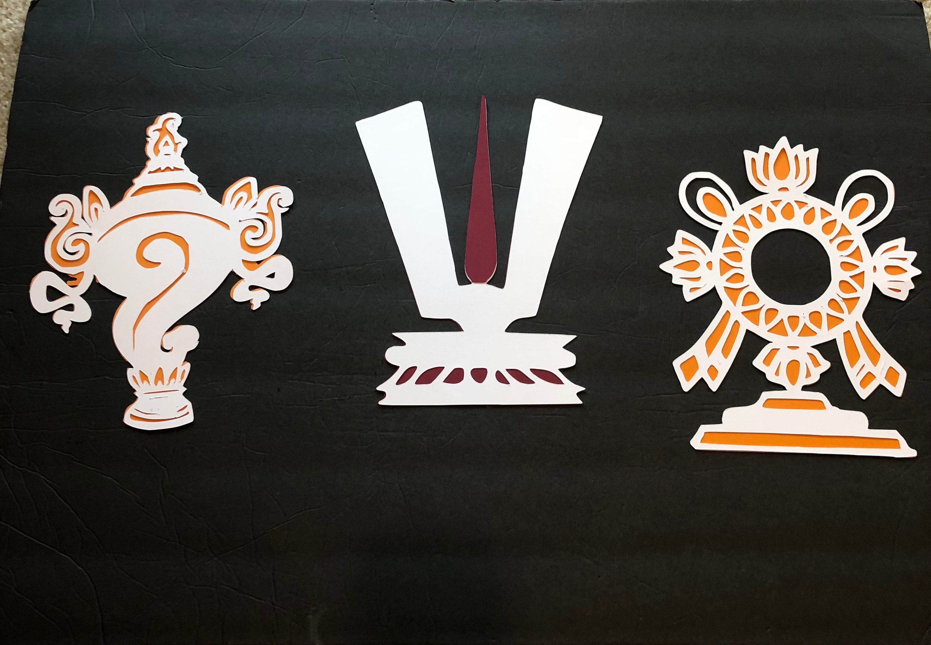 Shanka Chakra Namamu Cardstock Paper Cutouts - Etsy