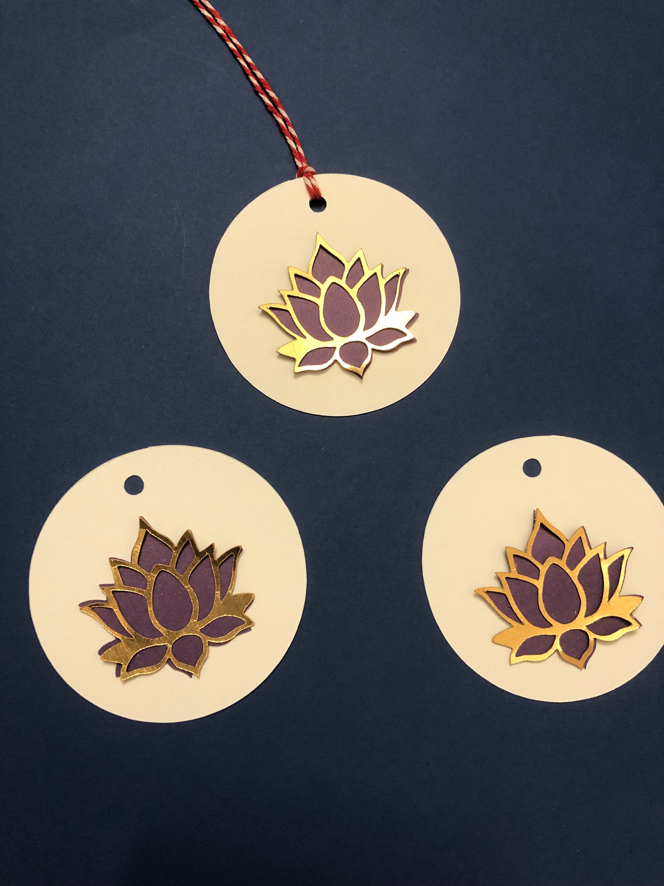 25 QTY Lotus Flower Gift Tags-party Tags-gift Topper - Etsy