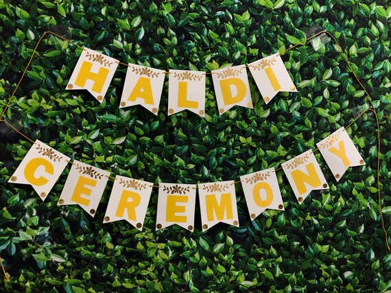 HALDI Ceremony backdrop decorations/ HALDI banner by ...