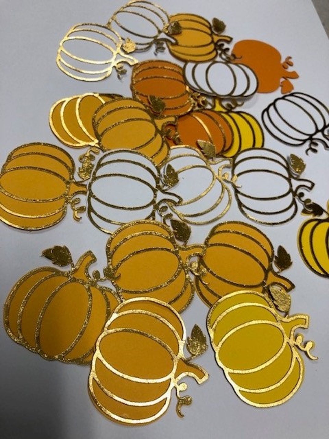 Pumpkin confetti/table scatter/thanks giving decoration/pumpkin ...