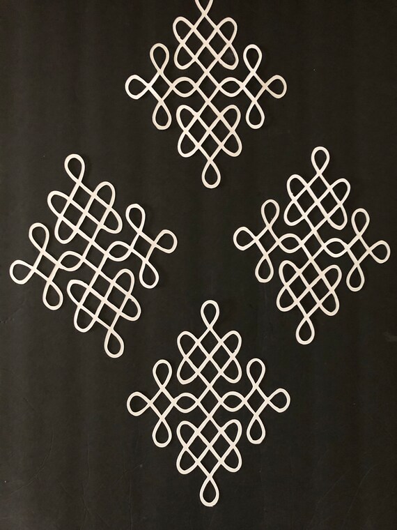 Kolam backdrop hanging decorations set 4 by paperwalldecorations ...