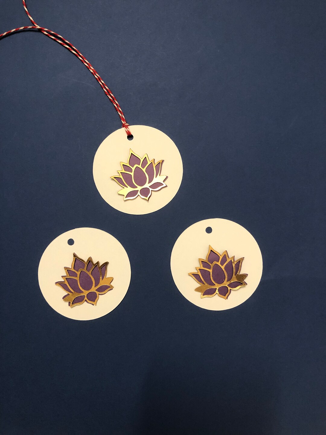 25 QTY Lotus Flower Gift Tags-party Tags-gift Topper - Etsy