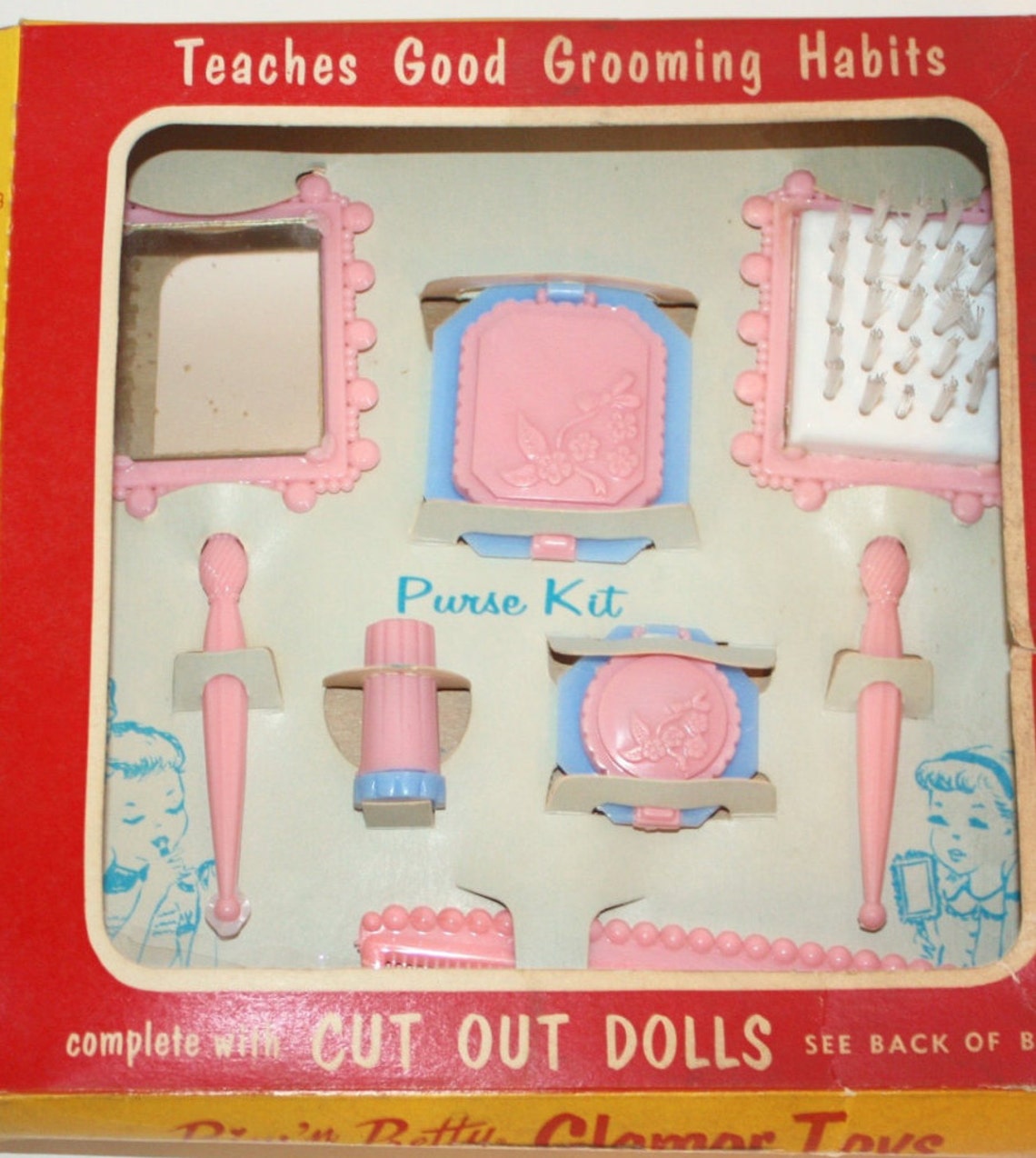 Plastic Toy Vanity Set Vintage 1950s Prim 'n Pretty | Etsy