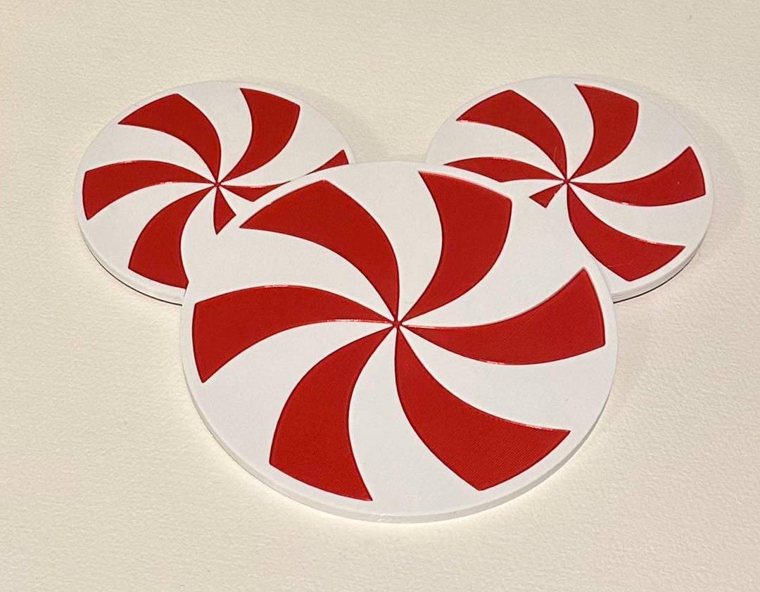 Mickey Holiday Candy Head Sign 3D Print Files - Etsy