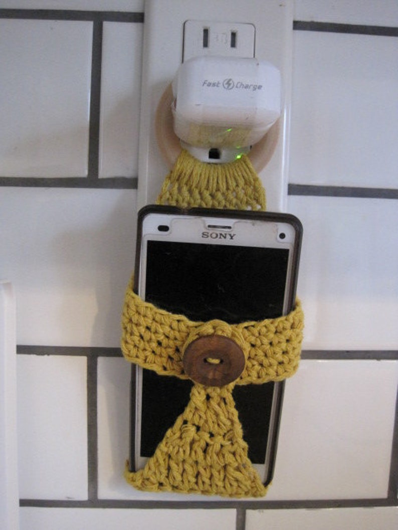 Crochet Pattern // Cellphone Charging Holder - Etsy