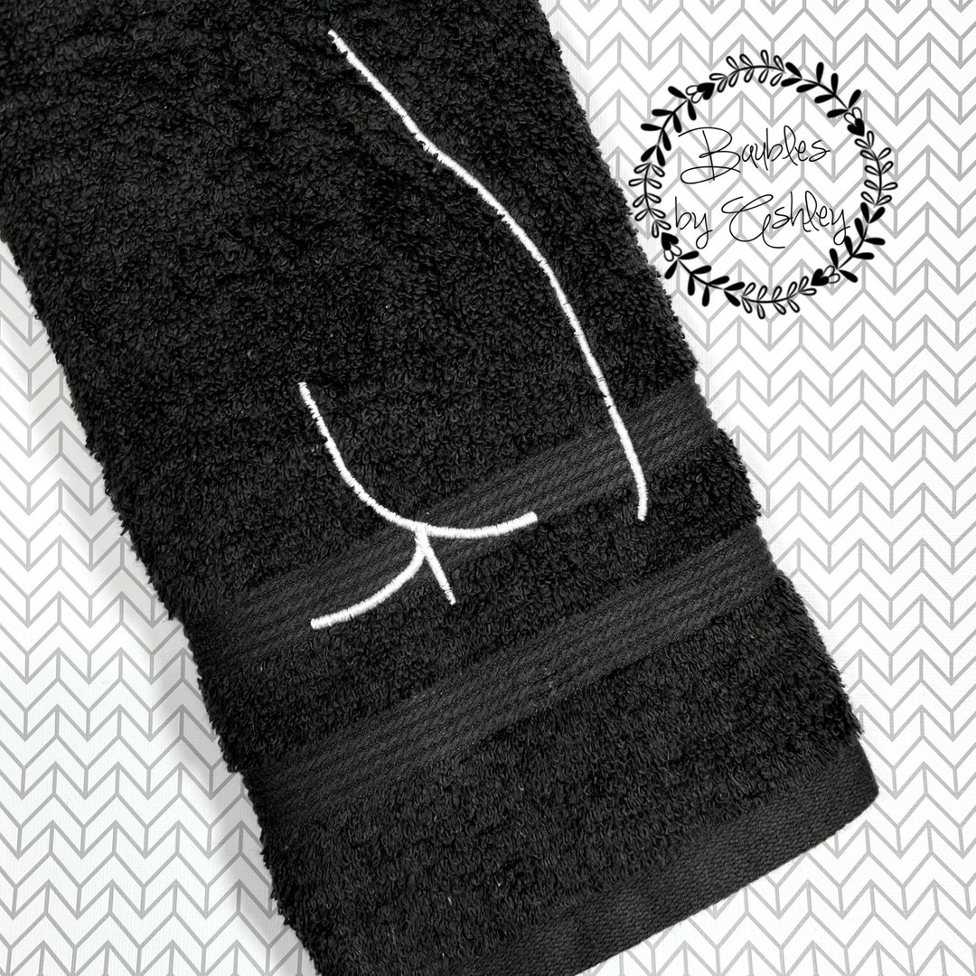 Minimalist Butt Outline Bathroom Hand Towel - Etsy