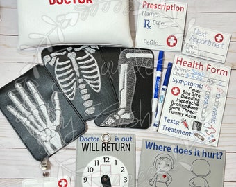 Felt Pretend Play Dr Set, Holistic Doctor Kit, Childrens Toy, Natural ...