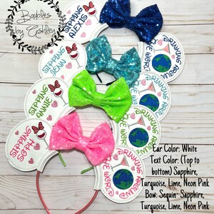Sipping Beauty Drink Around the World Checklist Doublesided Mouse Ears ...