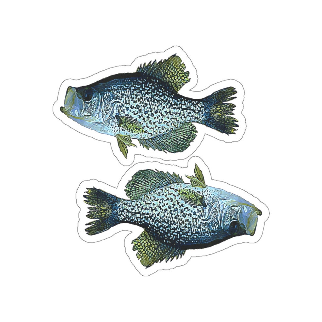 Crappie Stickers, Crappie Decals, Crappie Gifts, Crappie Fisherman Gift ...