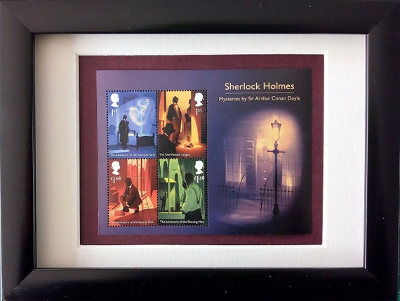 Sherlock Holmes mint framed stamps from 2020 | Etsy