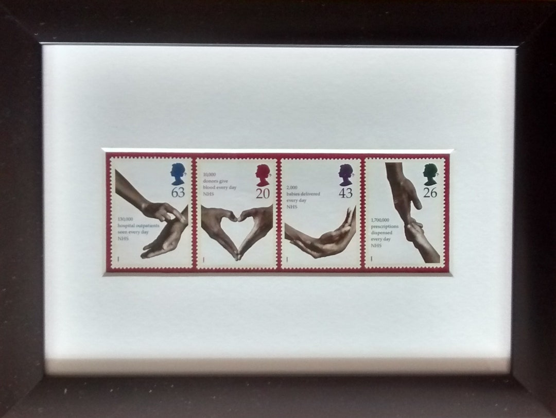 NHS Stamps Framed for the 50th Anniversary in 1998 - Etsy