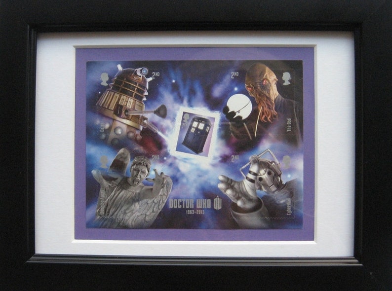 Dr Who Framed Stamps 2013 a Must for All Fans - Etsy