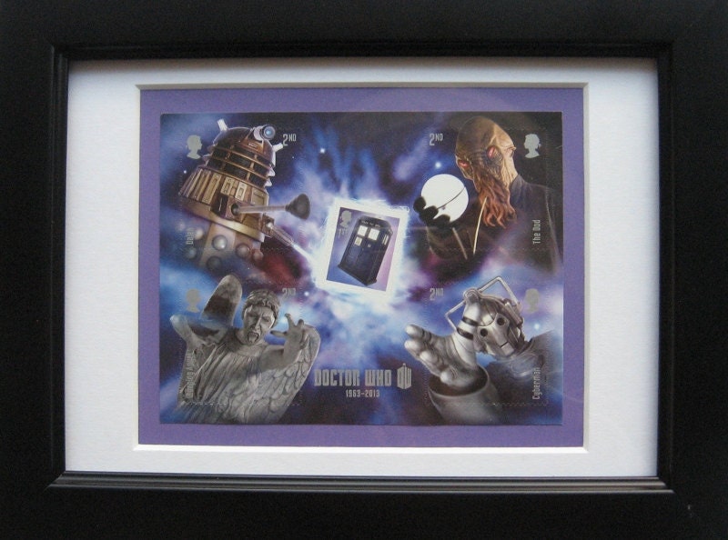 Dr Who Framed Stamps 2013 a Must for All Fans - Etsy