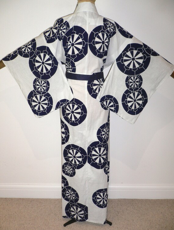 1960s - 1980s Vintage Japanese Authentic Yukata Cotto… - Gem