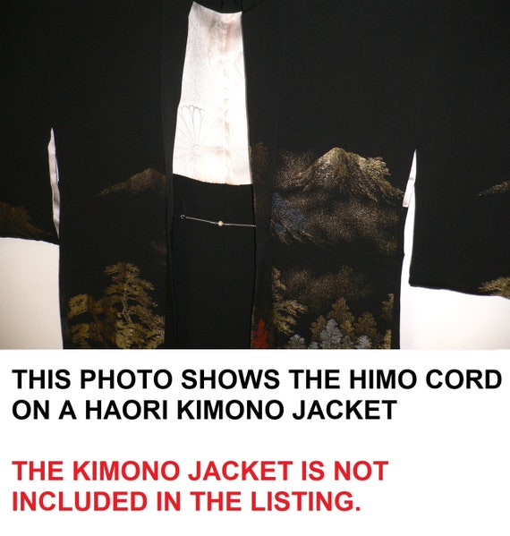 Rare, Vintage, Japanese Women's Haori Himo Pearl & Si… - Gem