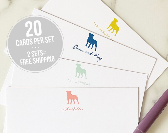 Lab Stationary - Labrador Retriever Stationery Set of 20 Flat Note ...