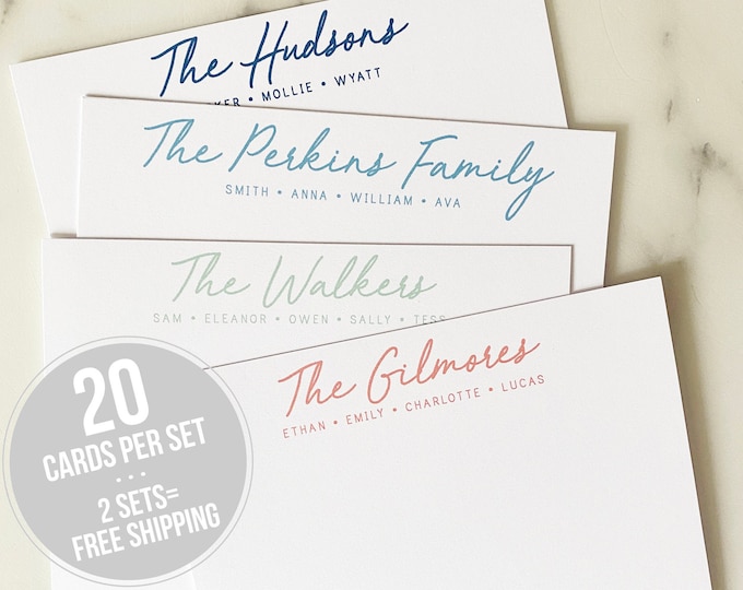 Personalized Stationery Handwritten Font Family Stationary ...