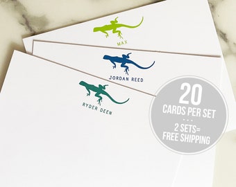 Lizard Note Cards - Etsy