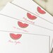 Watermelon Personalized Stationary Stationery Set Girls 20 Flat Cards ...