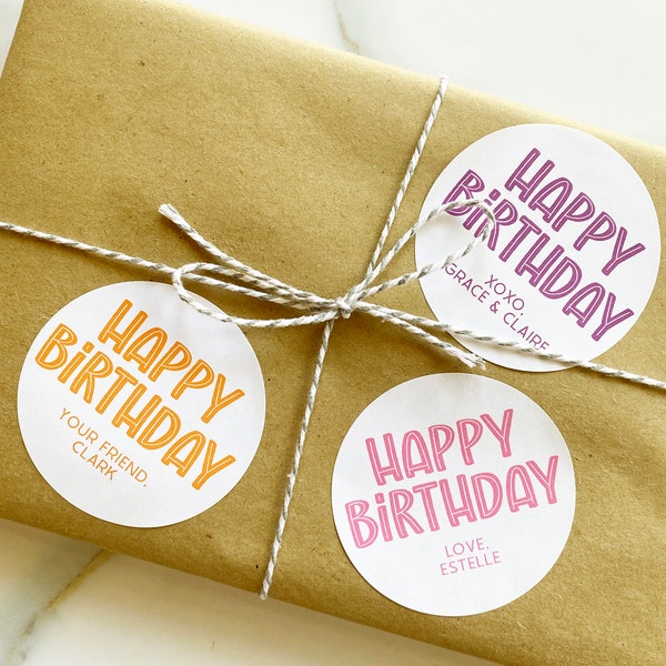 Happy Birthday Tags - Etsy