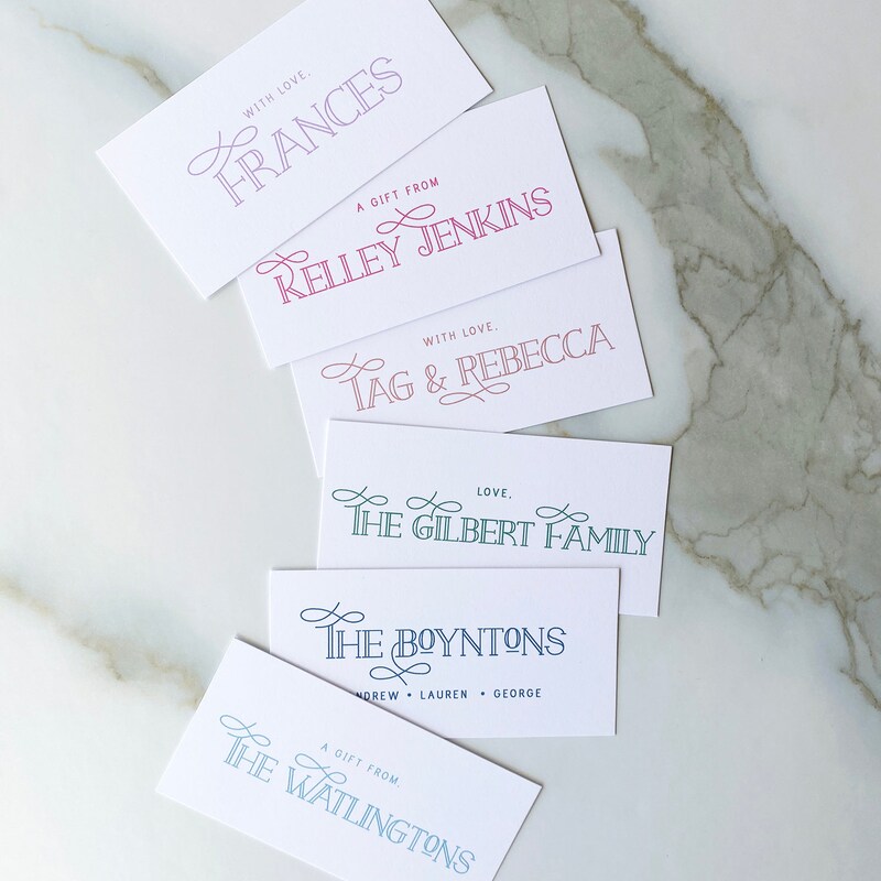 Personalized Gift Tags - 60+ Gift Ideas for 2024