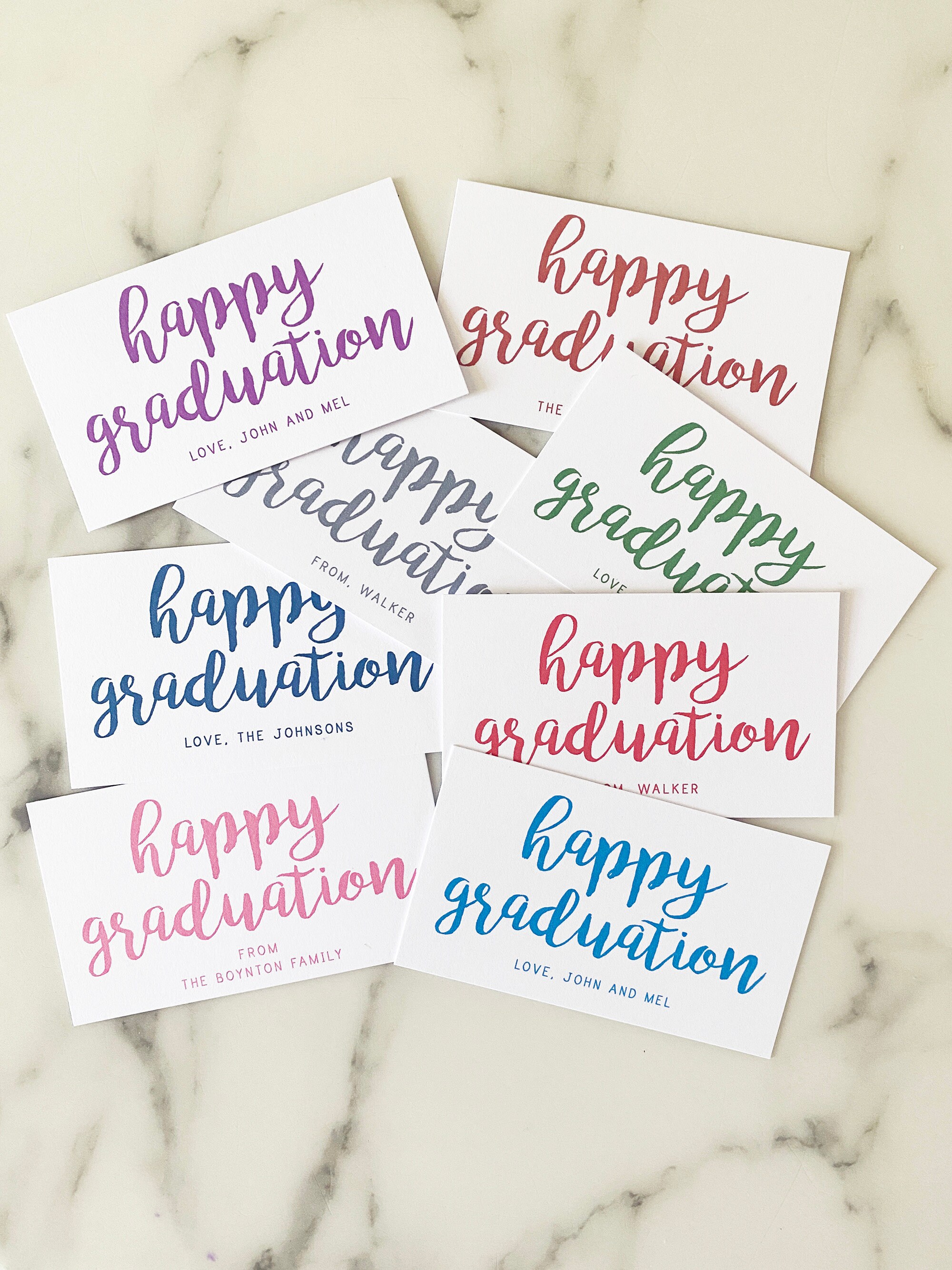 Happy Graduation Gift Tags Personalized Set of 20 Custom | Etsy