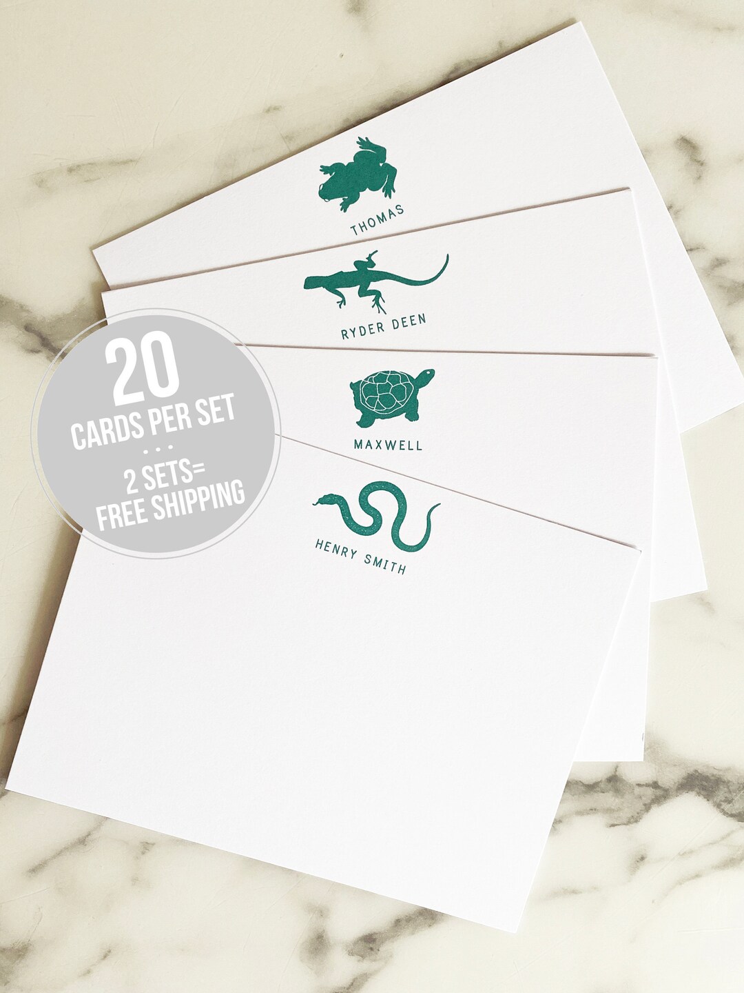Reptiles Personalized Stationery - Snakes Lizards Turtles Frogs Boys ...