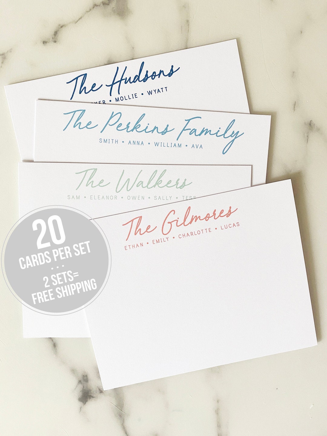 Personalized Stationery Handwritten Font Family Stationary ...